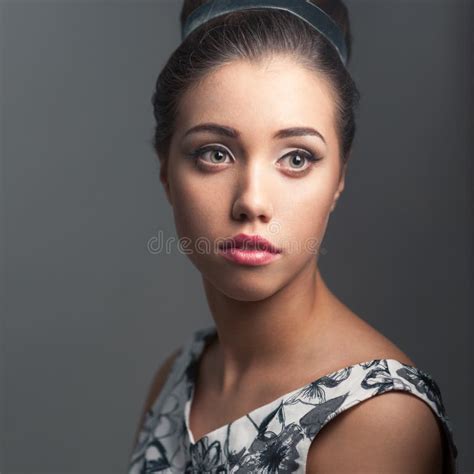 Portrait Of Beautiful Woman Stock Photo Image Of Away Person 41652618