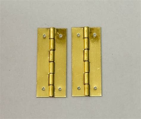 30mm Brass Plated Hinge Pair Hobbies