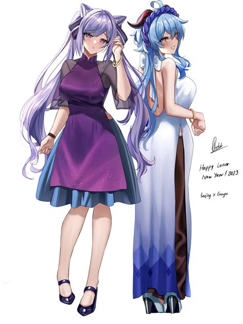 Keqing And Ganyu Genshin Impact Rformalwaifus