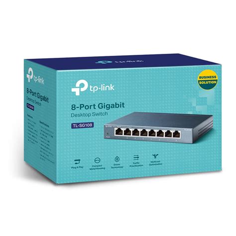 Switch De 8 Puertos Gigabit Tp Link Tl Sg108 Dd Tech