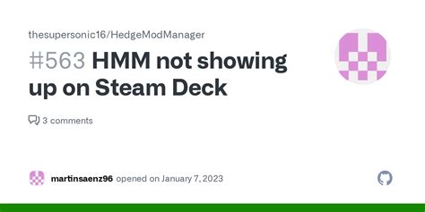 Hmm Not Showing Up On Steam Deck · Issue 563 · Thesupersonic16