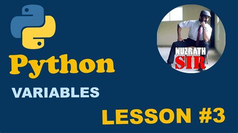 Python Lesson 03 Variables Youtube