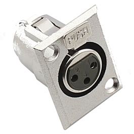 Probots Pin XLR Jack Socket Panel Mount Microphone Female Connector Audio Cable Plug Buy Online