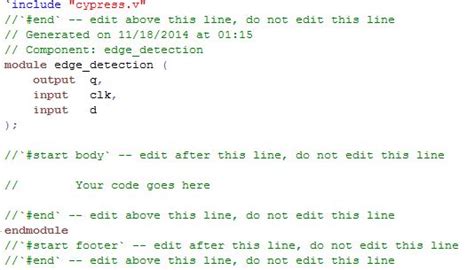 Own PSoC Components In Verilog Barth Development
