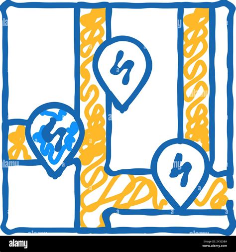 Charging Stations Location On Map Icon Doodle Illustration Stock Vector Image And Art Alamy