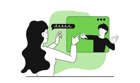 온라인 강사 및 교사 교실 벡터 일러스트 레이 션 개념 온라인 학습 및 교사 프리미엄 벡터