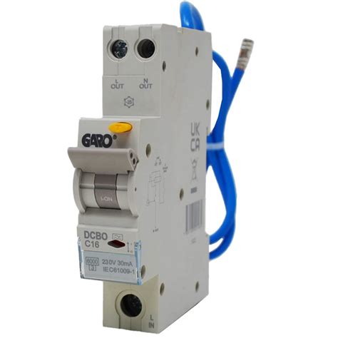 Garo Diamond 16A RCBO C Curve Type A 30mA 2 Pole 1 Module DCBOGRC16