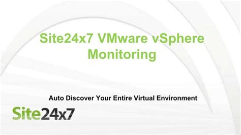 Vmware Monitoring Discover And Monitor Your Virtual Environment Pptx