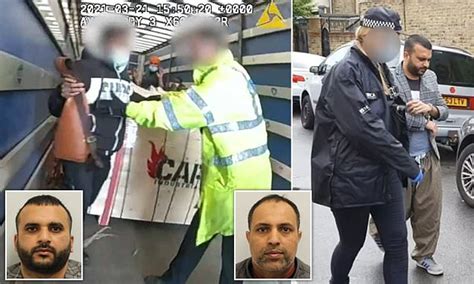 Moment Police Crack Open Lorry Carrying Illegal Immigrants And Arrest