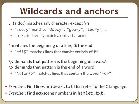 regular expressions egrep and sed ppt download