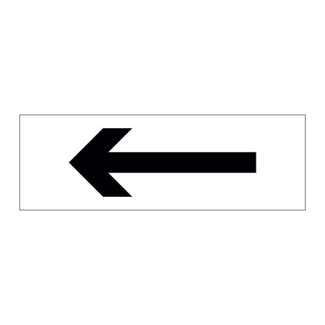 Left Directional Arrow Sign British Safety Signs