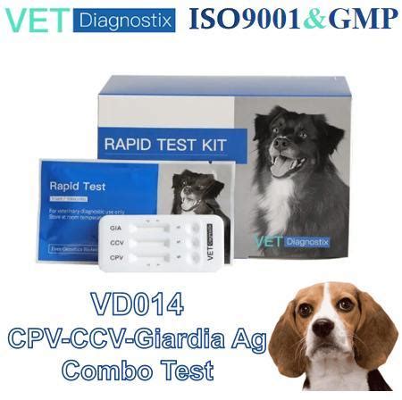 Cpv Ccv Giardia AG Combo Test Canine Parvovirus Coronvirus Giardia Lamblia Antigen Rapid Test