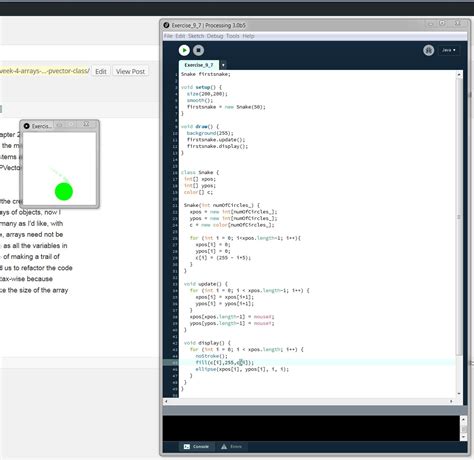Week 4 Arrays And Pvector Class Lel Project Blog