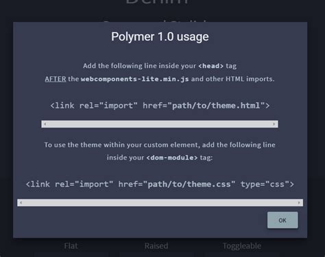 Issue With Polymer Theme Stack Overflow