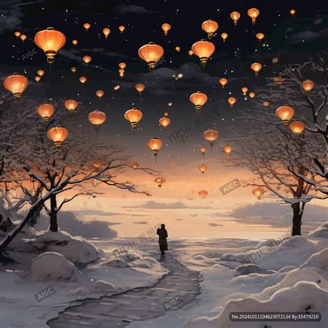 Ai创作图梦幻场景插画 梦幻夜景插画 提灯笼的少女 手绘梦幻雪景插画封面 孔明灯壁纸 孤独背影插画 月光插画月光下 插画唯美浪漫 插画灯笼 治愈系插画插图 唯美意境插画 幻想梦境插画 款冬插画