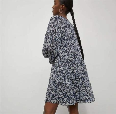 Ярусне шифонове плаття Hm — ціна 290 грн у каталозі Короткі сукні Купити жіночі речі за