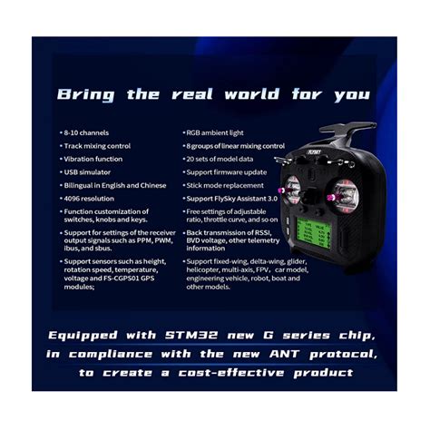 Manette Flysky FS ST8 Transmitter Controller 2 4GHz 10Ch Transmitter W