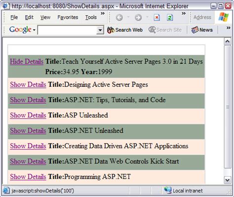 Showing And Hiding Details In A Datagrid Row Codeproject