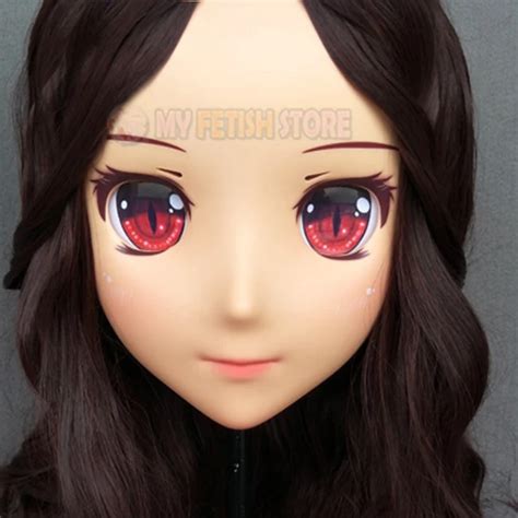 Xiaojiang Female Sweet Girl Resin Half Head Kigurumi Mask With Bjd