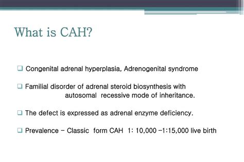 Ppt Cah Ncah 11β Hydroxylase Deficiency Powerpoint Presentation
