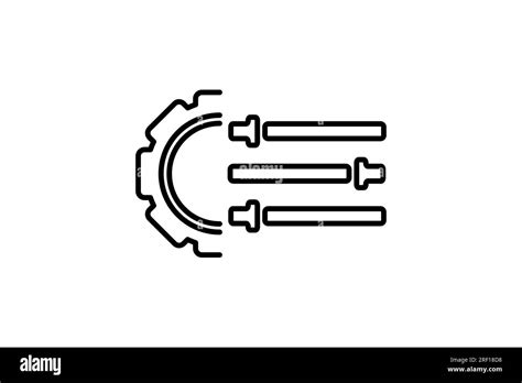 Control Icon Icon Related To Setup And Action Line Icon Style Simple Vector Design Editable