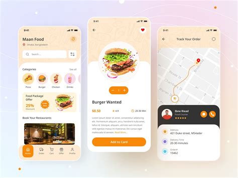 Food Delivery Mobile App Food App App Ui Design Food Website Design