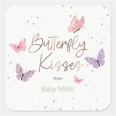 Pegatina Redonda Besos De Mariposa Gracias Etiquetas De Favor Zazzle Casamento