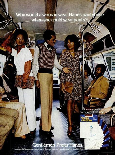 Hanes Ad 1974 Look Pass The Sexism And Look At Both Ladies Ensembles