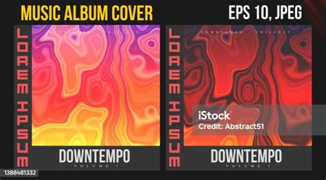 ปกอัลบั้มเพลงสําหรับงานนําเสนอบนเว็บ การออกแบบเวกเตอร์นามธรรมของปกซีดี