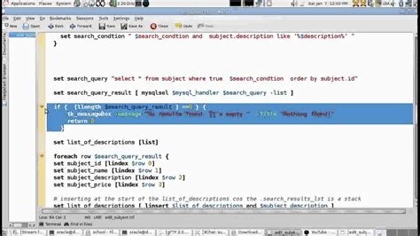 Tcltkmysql Exampleschool Registrationlesson6edit Subjects English Version Youtube