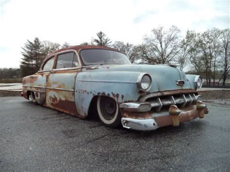 1954 Chevrolet Bel Air Bagged Patina Air Ride Kustom Rod Lowrider 54