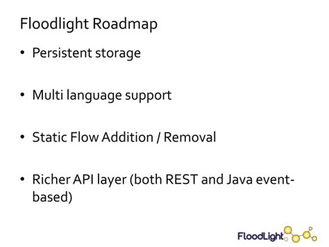 Floodlight OpenFlow Controller Overview PPT