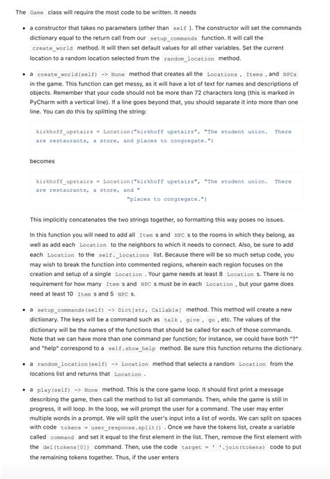 Solved Make Sure This Is All In Python I Need A Zork Like