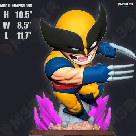 دانلود مدل سه بعدی Wolverine Chibi ام تری دی ام تری دی