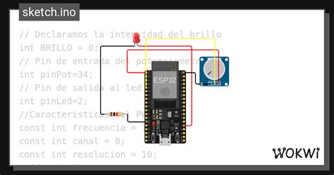 Ledpotenciometro Wokwi Esp32 Stm32 Arduino Simulator