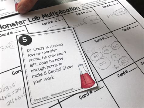 multiplication problem solving activity the measured mom