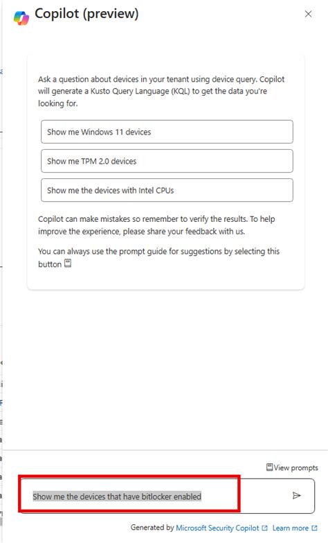 Device Query For Multiple Devices Security Copilot Kql Generation Intunestuff
