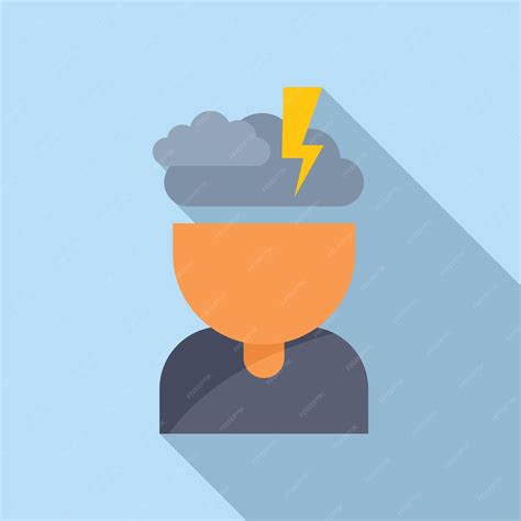 Premium Vector Brainstorming Idea Person Icon Flat Vector Coping Skills