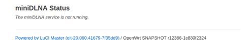 Minidlna Reporting As Not Running · Issue 3700 · Openwrtluci · Github