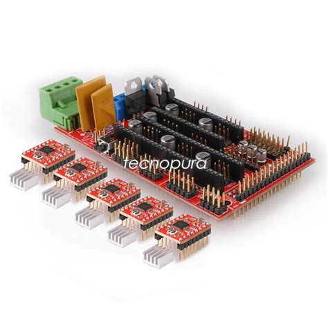 Kit M Quina Cnc Con Shield Ramps X Driver A Para Arduino