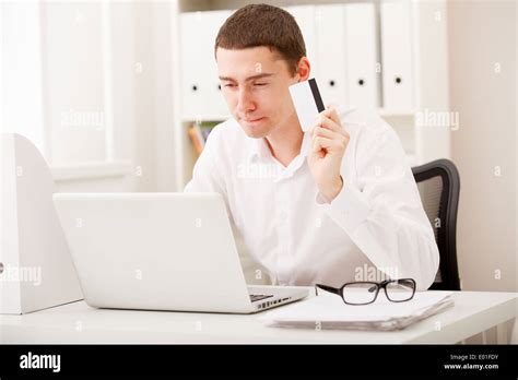 Man Using Credit Card Stock Photo Alamy