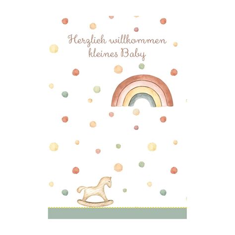 Glückwunschkarte zur Geburt Herzlich willkommen kleines Baby Stück jetzt kaufen vivat