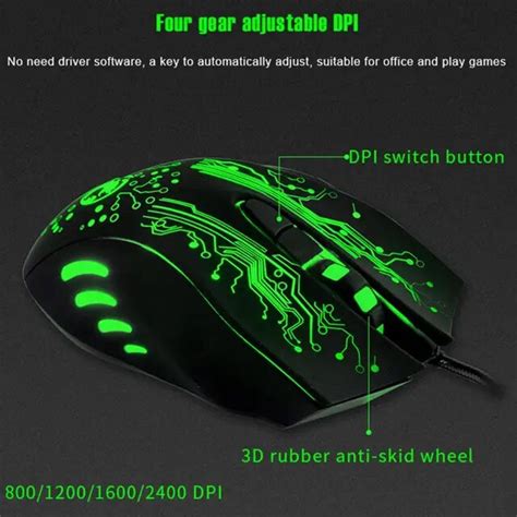 Mouse Con Cable Rgb Tipo Gamer Totalpay