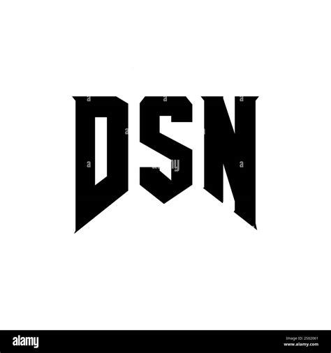 Dsn Letter Logo Design For Technology Company Dsn Logo Design Black