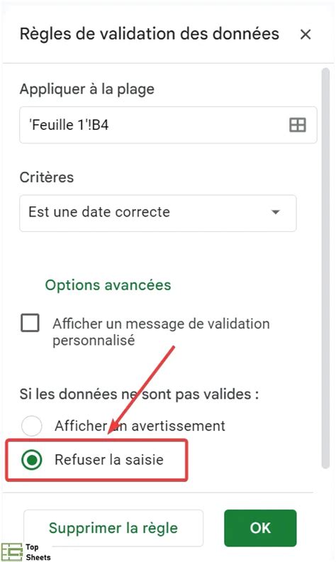 Insérer un sélecteur de date dans Google Sheets facile