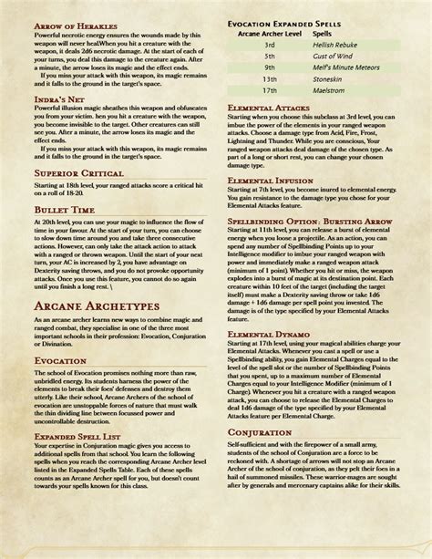 Class Arcane Archer Because We Dont Talk About The Other One V10