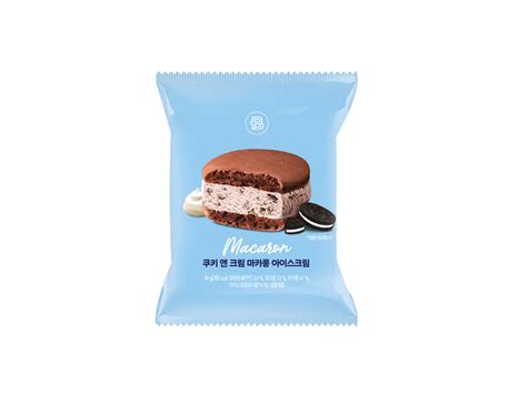 쿠키앤크림마카롱아이스크림 파리바게뜨