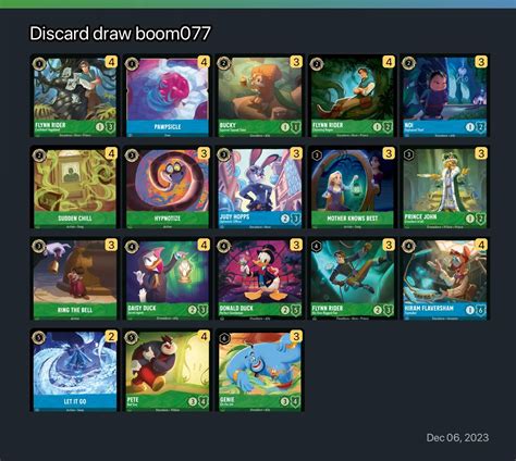 Discard Draw Boom077 Lorcana Deck Lorcanagg