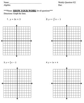 Year Long Weekly Problem Sets By The Adapted Equation TPT