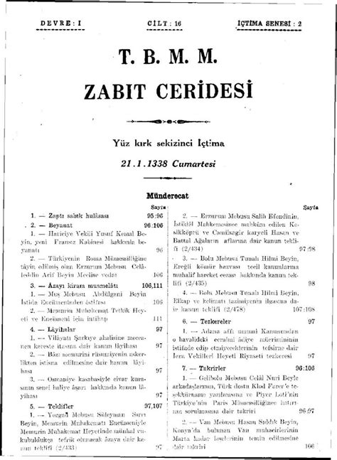 Pdf Devre I CÎlt 16 ÎÇttma SenesÎ T B M M Zabit Cerİdesİ